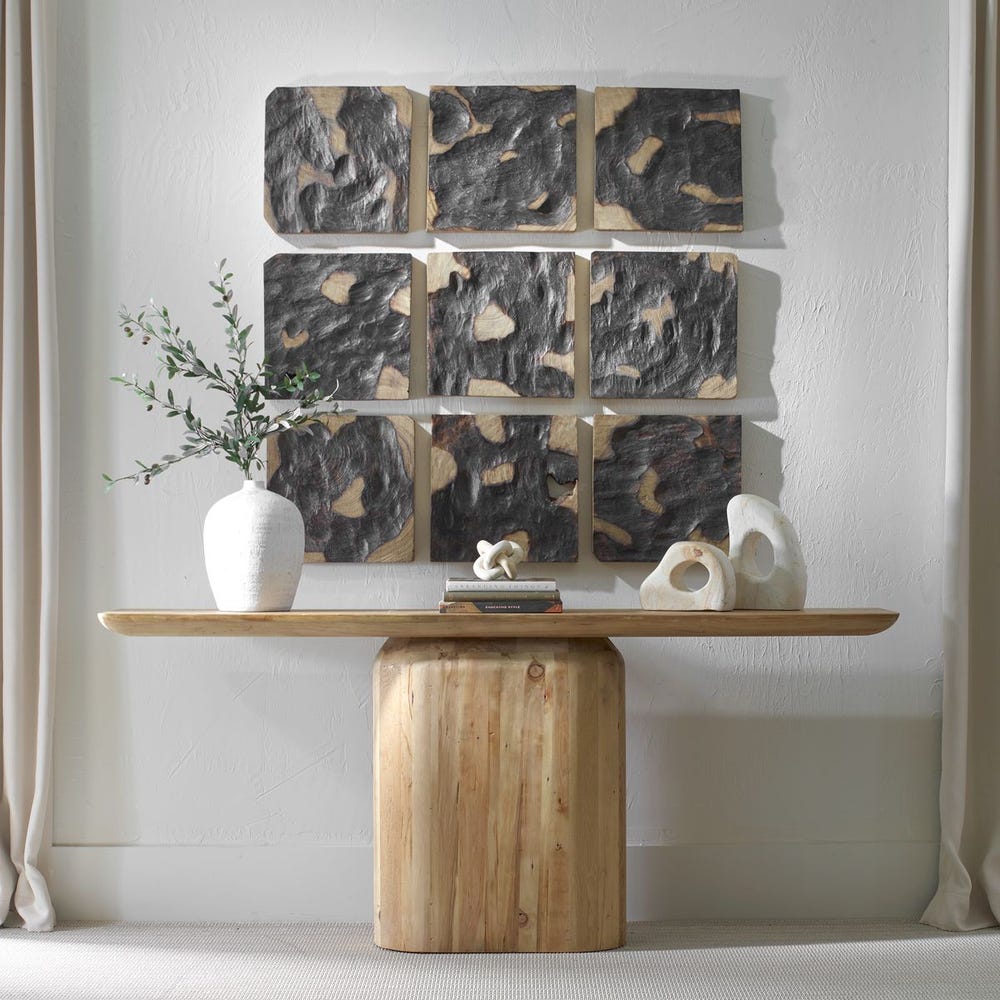 Vittuone 16 in. Suar Wood Wall Decor - Set of 9 – ObjectsHQ
